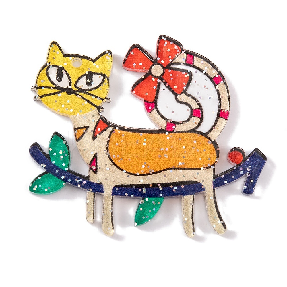 Wholesale Cat Theme Acrylic Pendants - KBeads.com